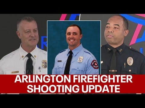 Arlington firefighter shot during welfare check - FULL NEWS CONFERENCE ...