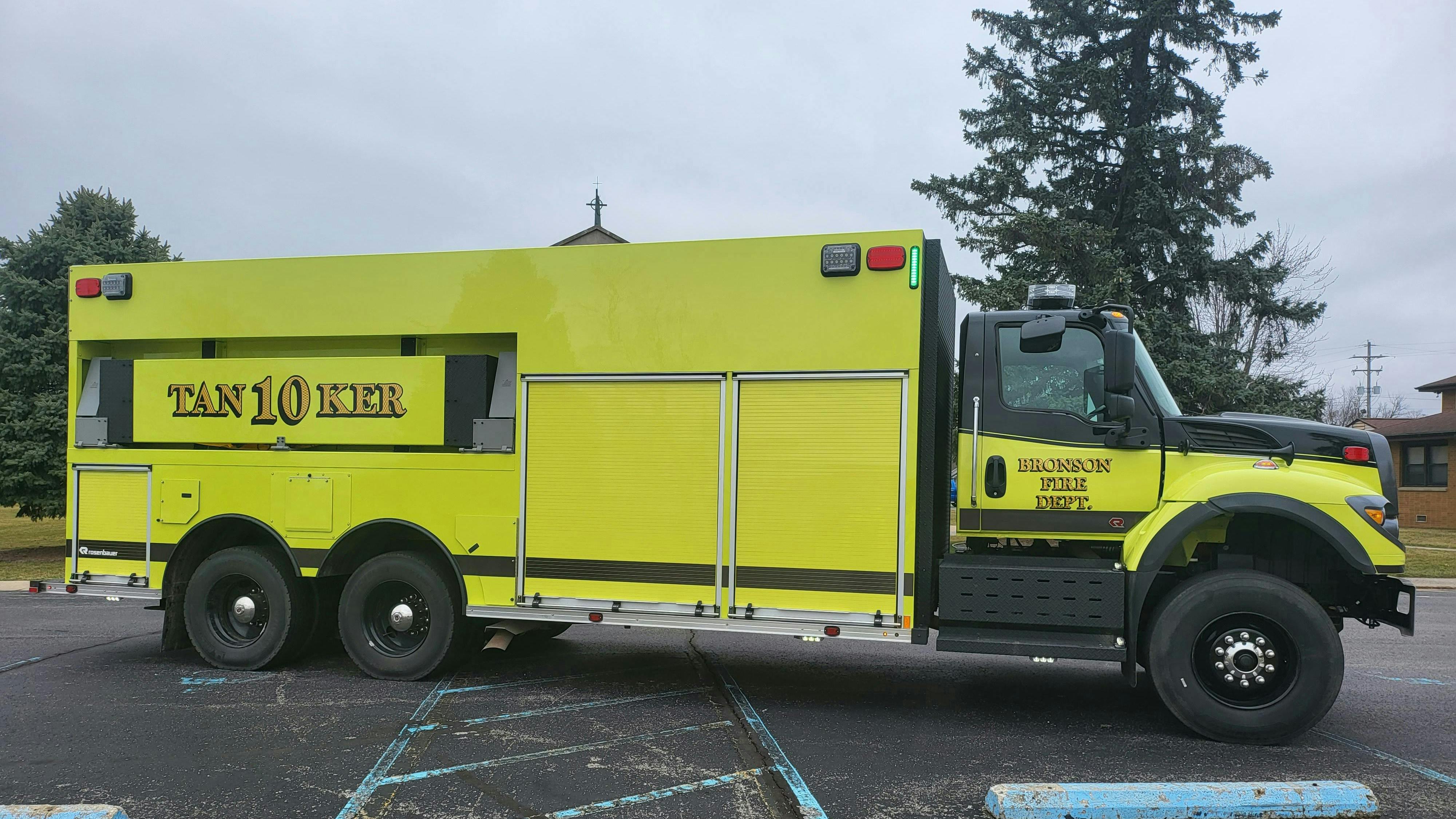 Rosenbauer Builds Tanker for Bronson MI Fire Department | Firehouse