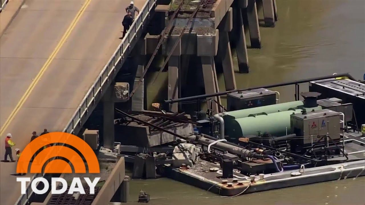 Barge Slams into Galveston, TX, Bridge, Triggers Partial Collapse, Oil ...