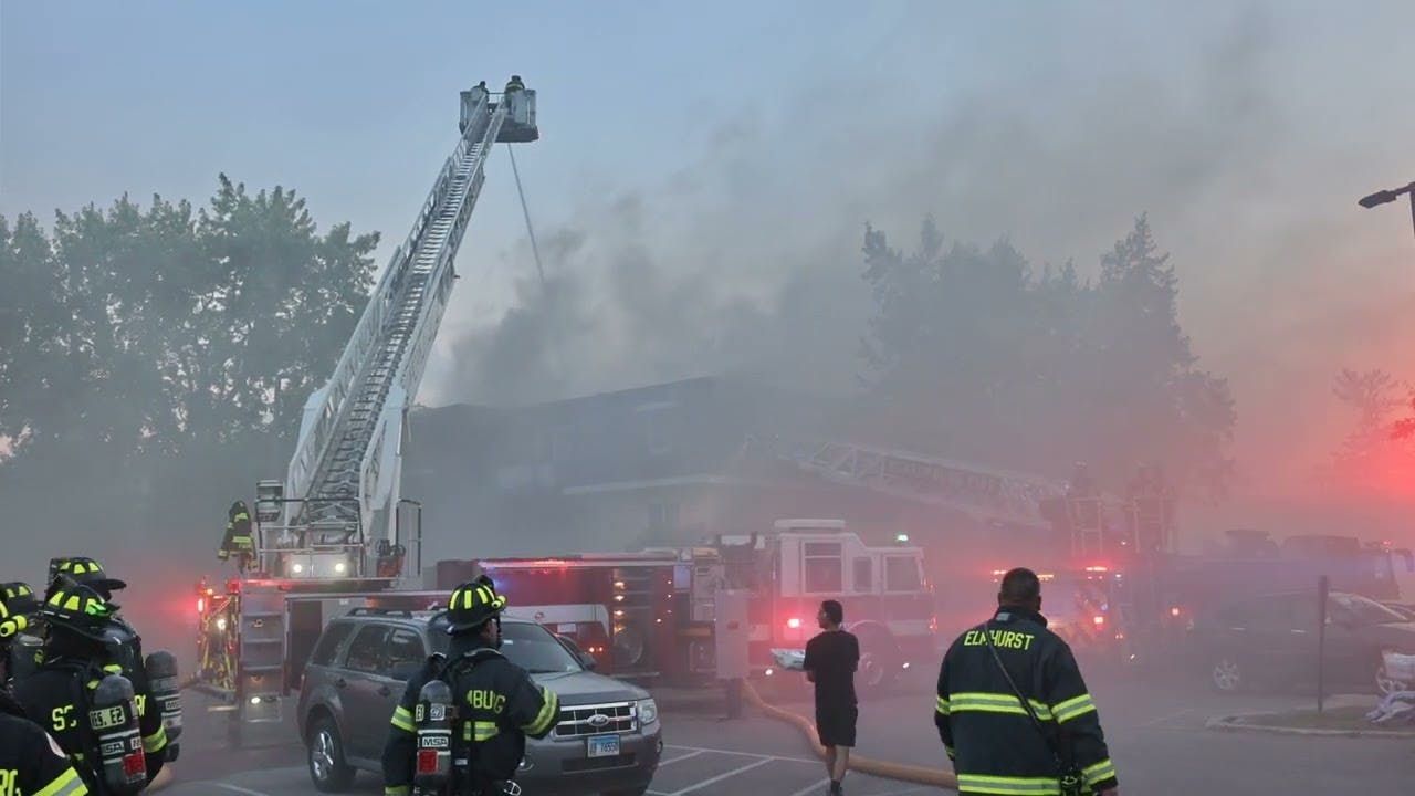 Crews Battle Stubborn Mt. Prospect, IL, Apartment Fire | Firehouse