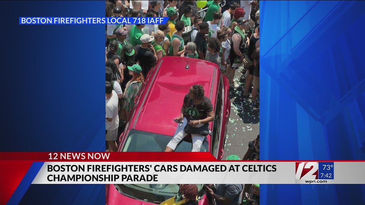 Boston Firefighters' Vehicles Damaged During Celtics Parade | Firehouse