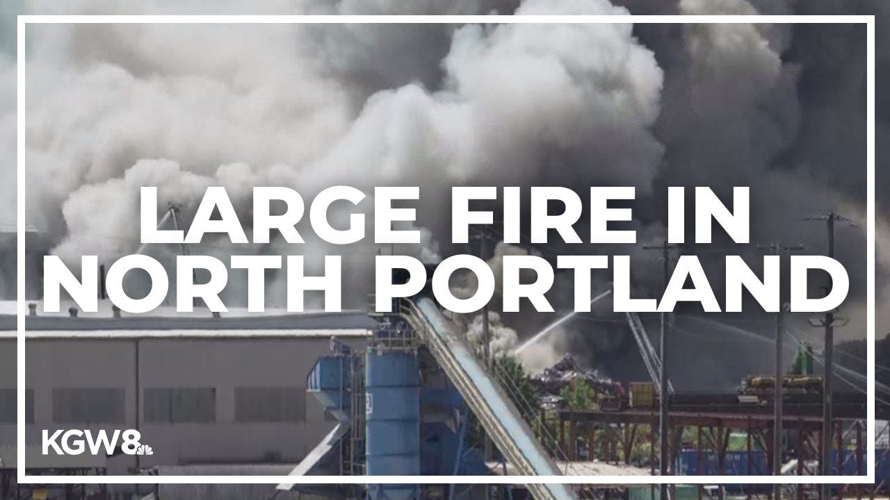 Smoke from Portland, OR, Recycling Center Fire Visible for Miles ...