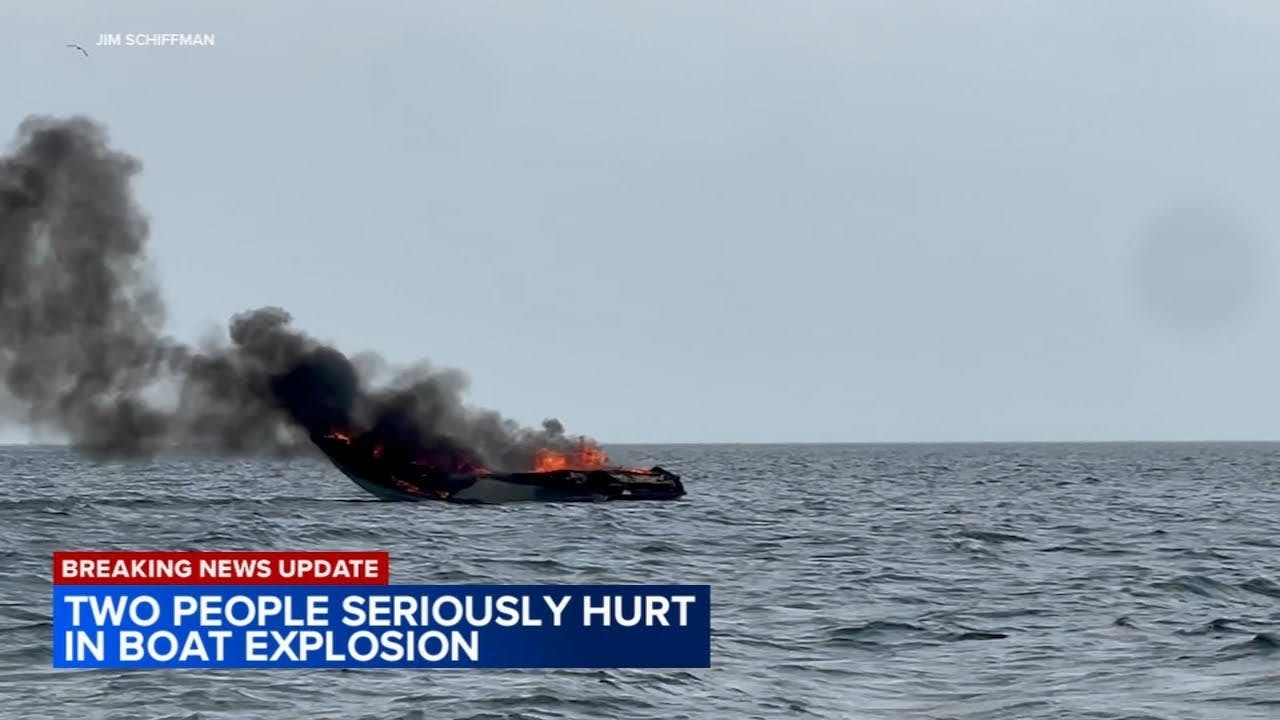 Men Rescued after Boat Explodes in Lake Michigan | Firehouse