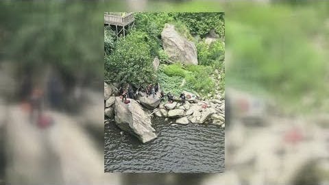 Elyria, OH, Firefighters Rescue Girl After Fall onto Rocks | Firehouse
