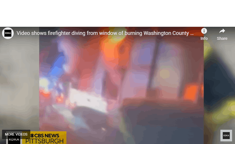 Video Shows Jefferson Hills, PA, Fire Chief Diving out Window | Firehouse