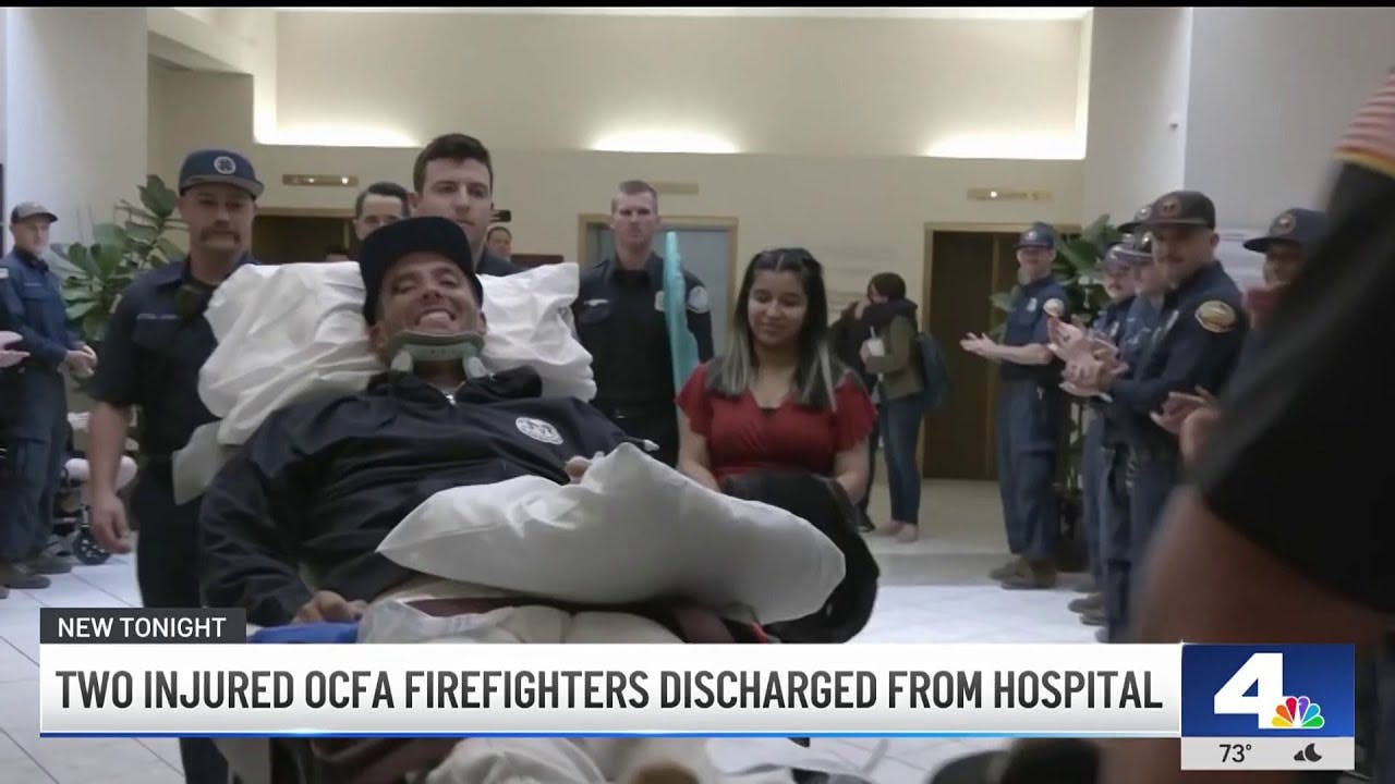 Two Injured Orange County, CA, Firefighters Hurt in Rollover Remain ...