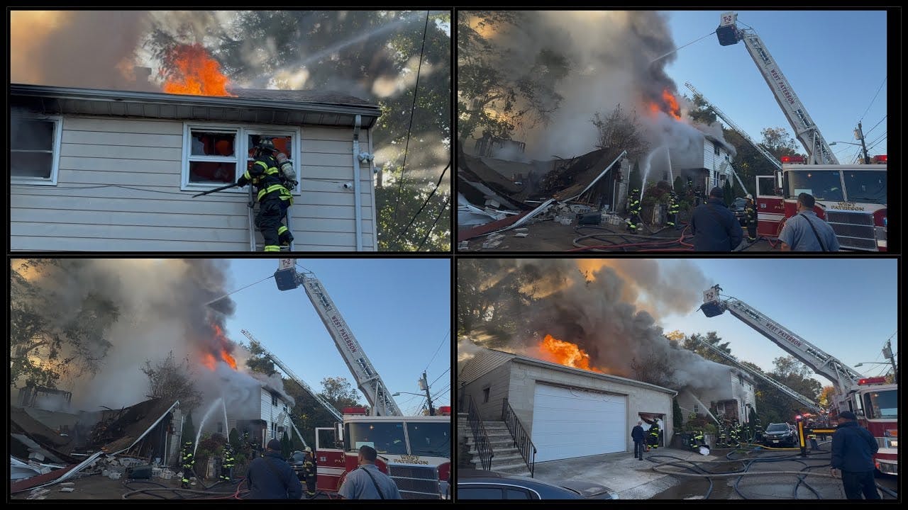Garage Collapses During West Paterson, NJ, Fire | Firehouse
