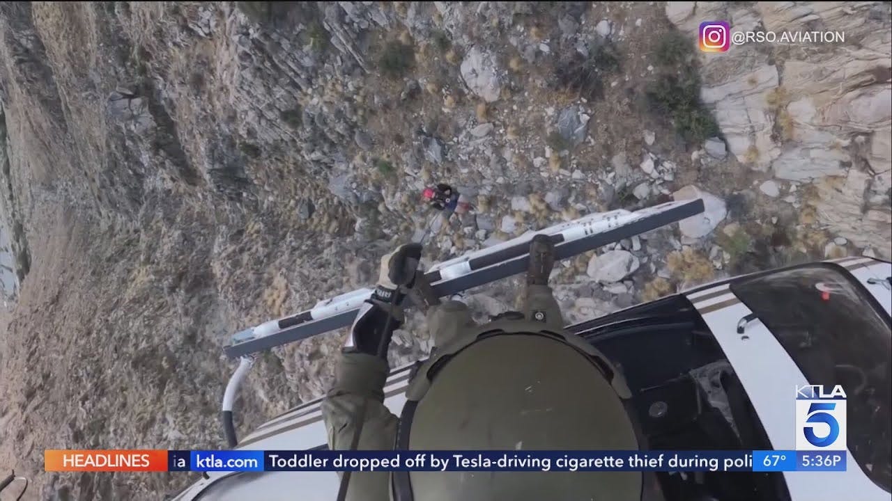 Video Captures Rescue of Injured Hikers near Palm Springs, CA | Firehouse