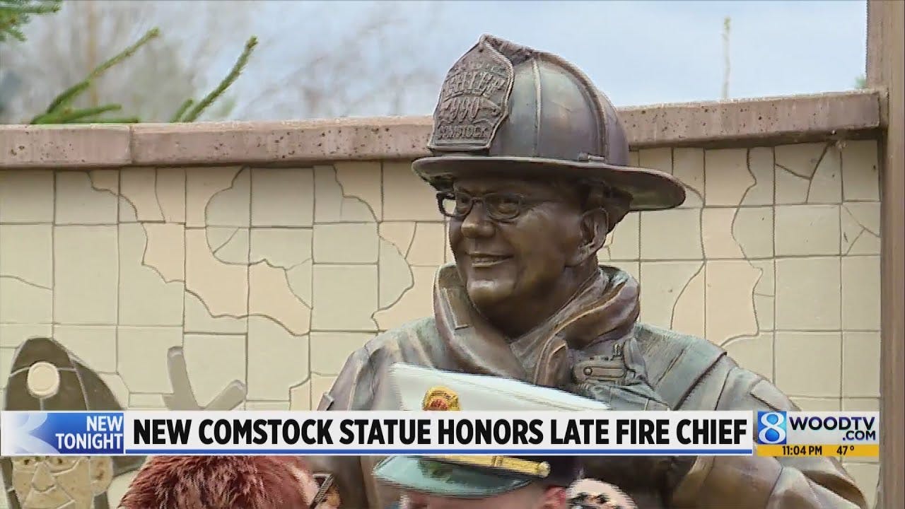 Fallen Comstock Twp., MI, Fire Chief Remembered with Statue | Firehouse