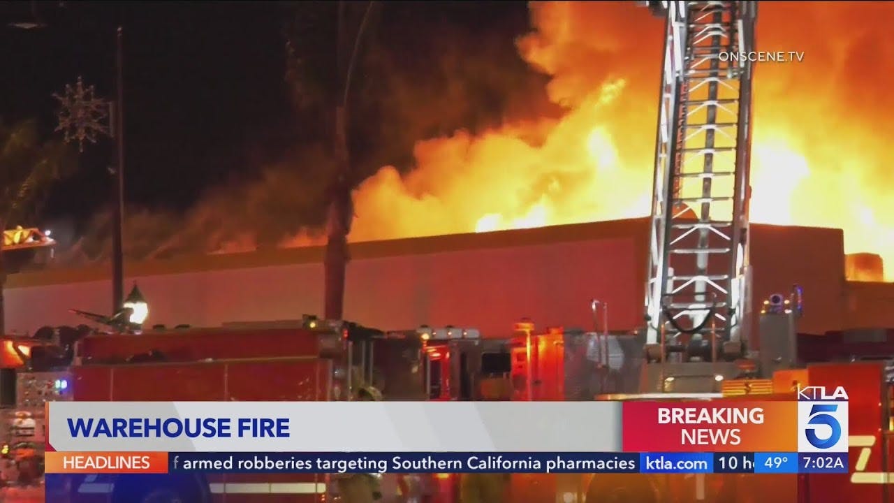 Massive Blaze Rips Through Los Angeles County Building | Firehouse