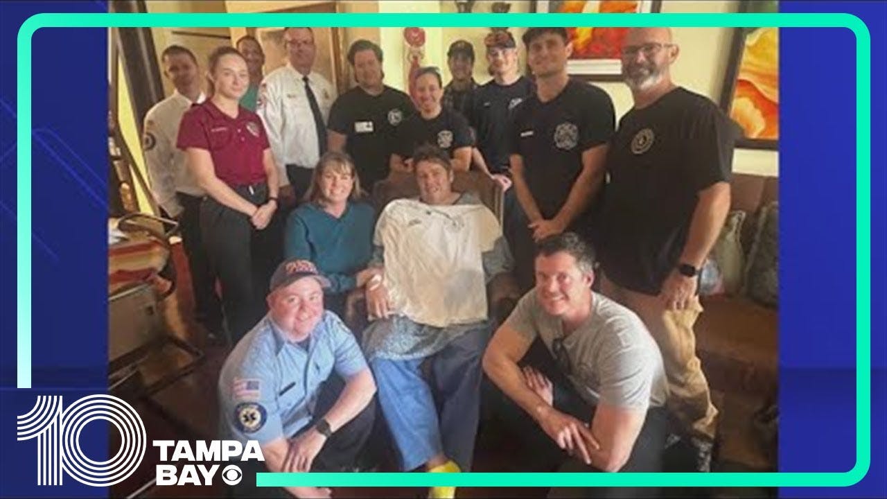 Safety Harbor, FL, Fire Captain Hit by SUV Returns Home l | Firehouse