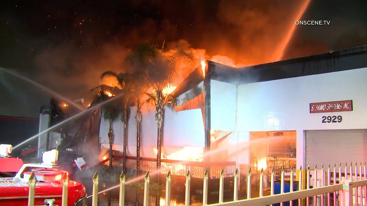 Los Angeles County Building Collapses During Massive Blaze | Firehouse