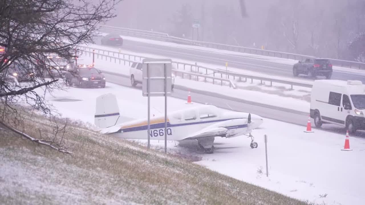 Plane Lands on Busy New York State Thruway Near Albany | Firehouse