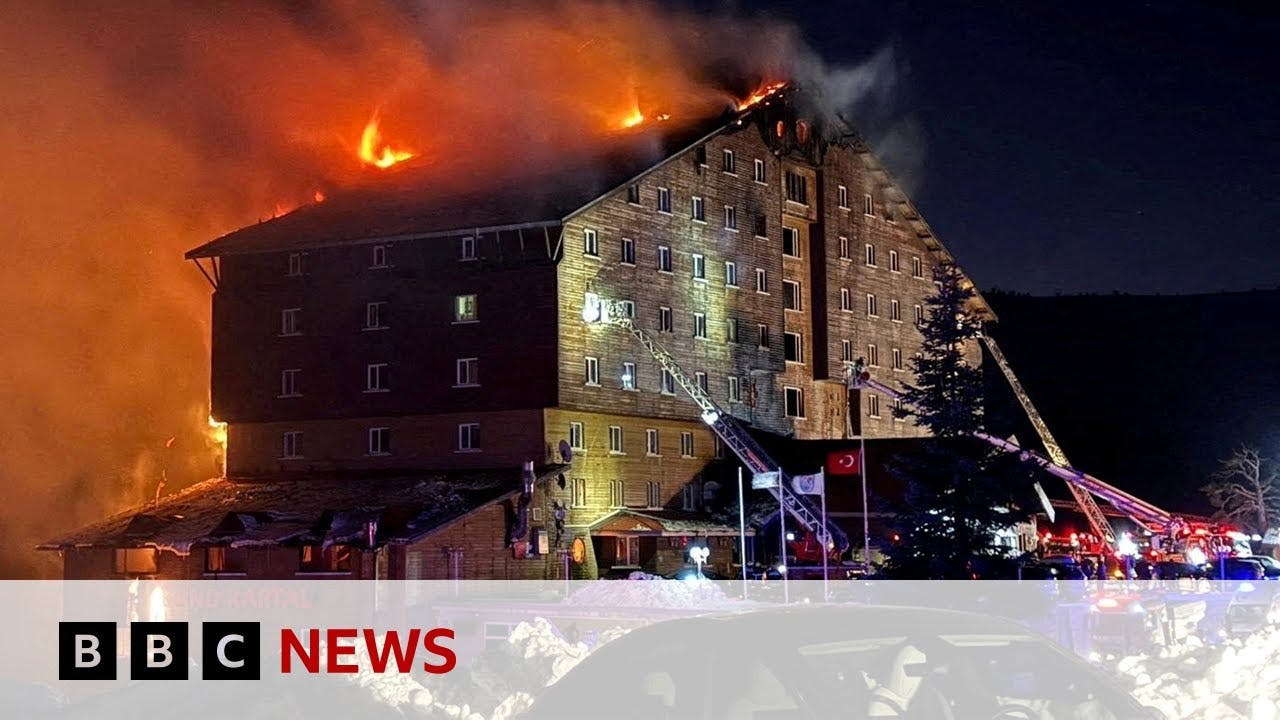 Arrests Made after 76 Killed in Blaze at Turkish Ski Hotel | Firehouse