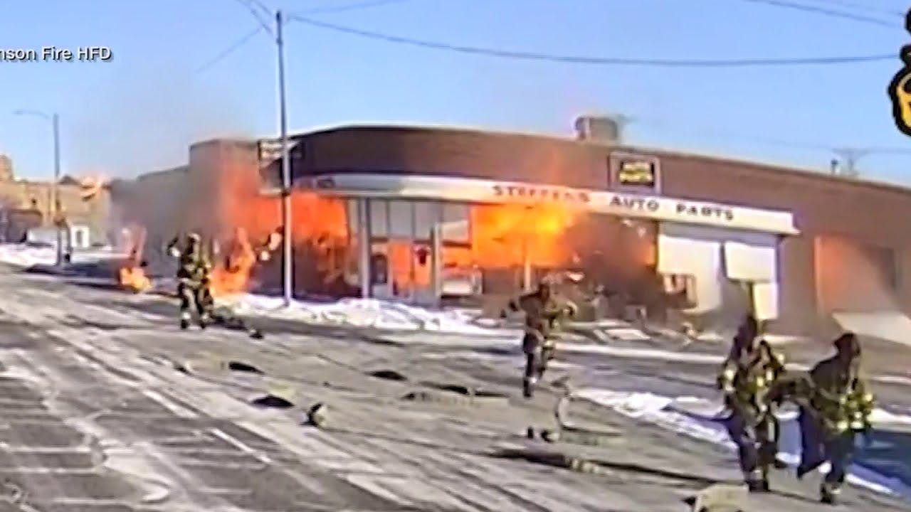 Watch: Hutchinson, KS, Firefighters Narrowly Escape Explosion | Firehouse