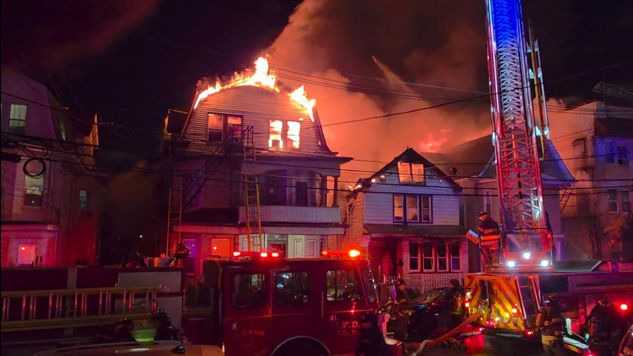 Firefighters, Civilians Hurt in Three-Alarm Fire in Newark, NJ | Firehouse