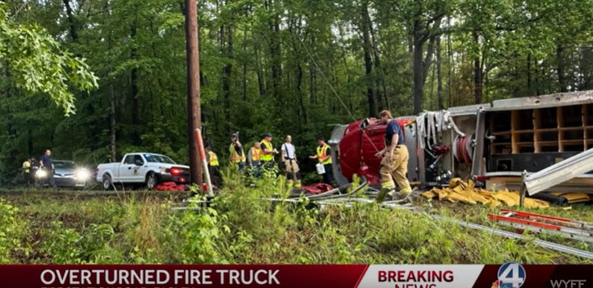 Fire Truck Crashes in Anderson County, SC | Firehouse