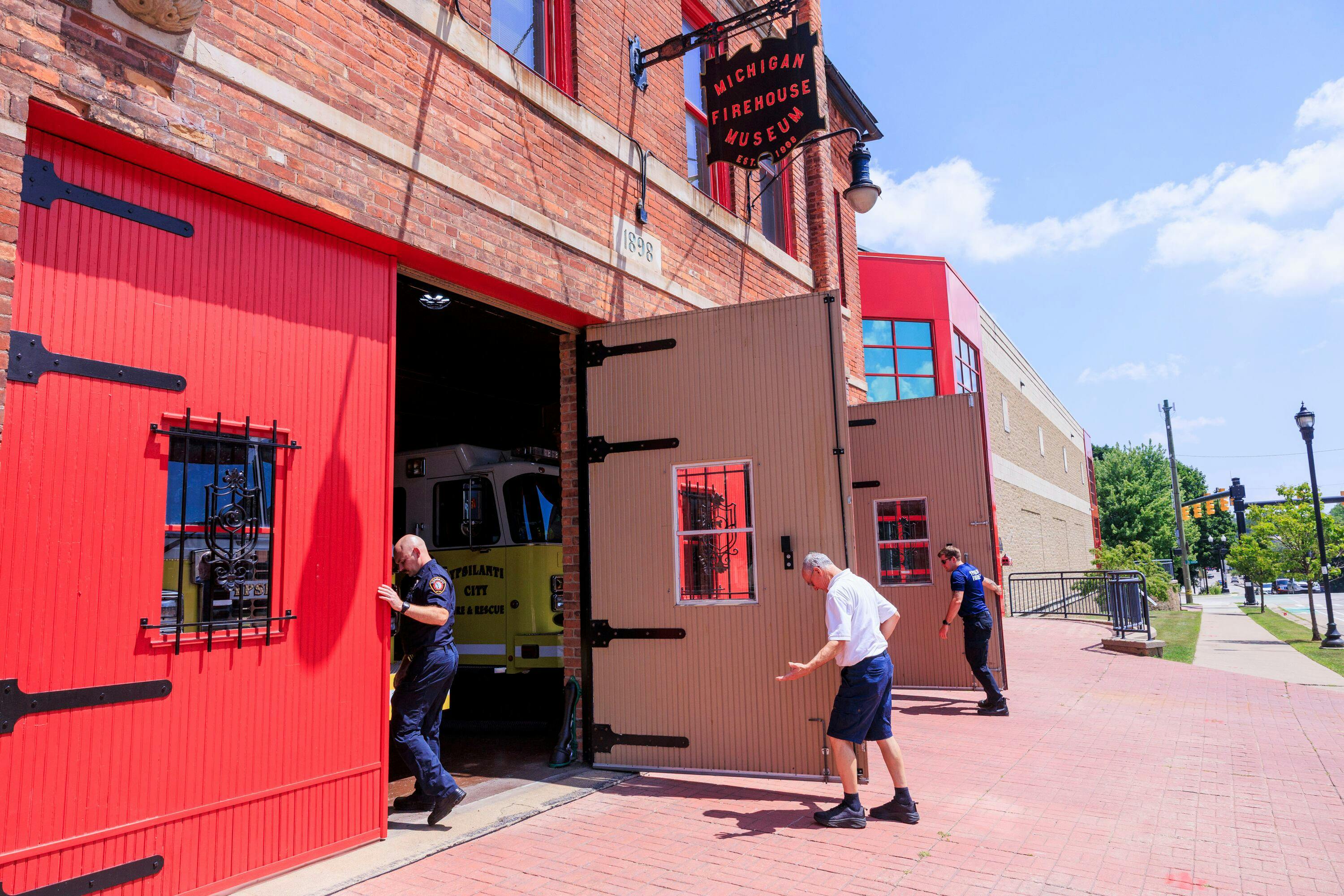 Photos: Ypsilanti, MI, Firefighters Respond from Museum in Former ...