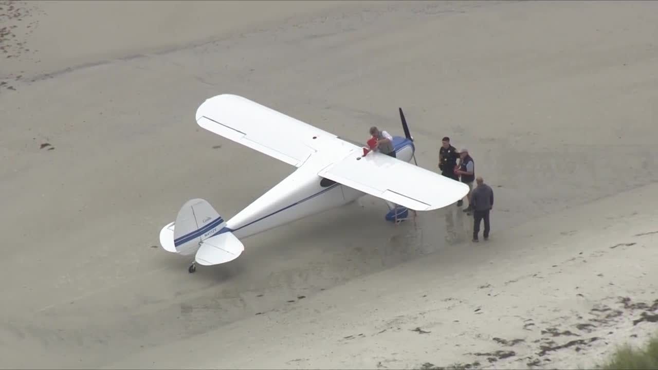 Firefighters Aid Stranded Plane on Falmouth, MA, Beach | Firehouse