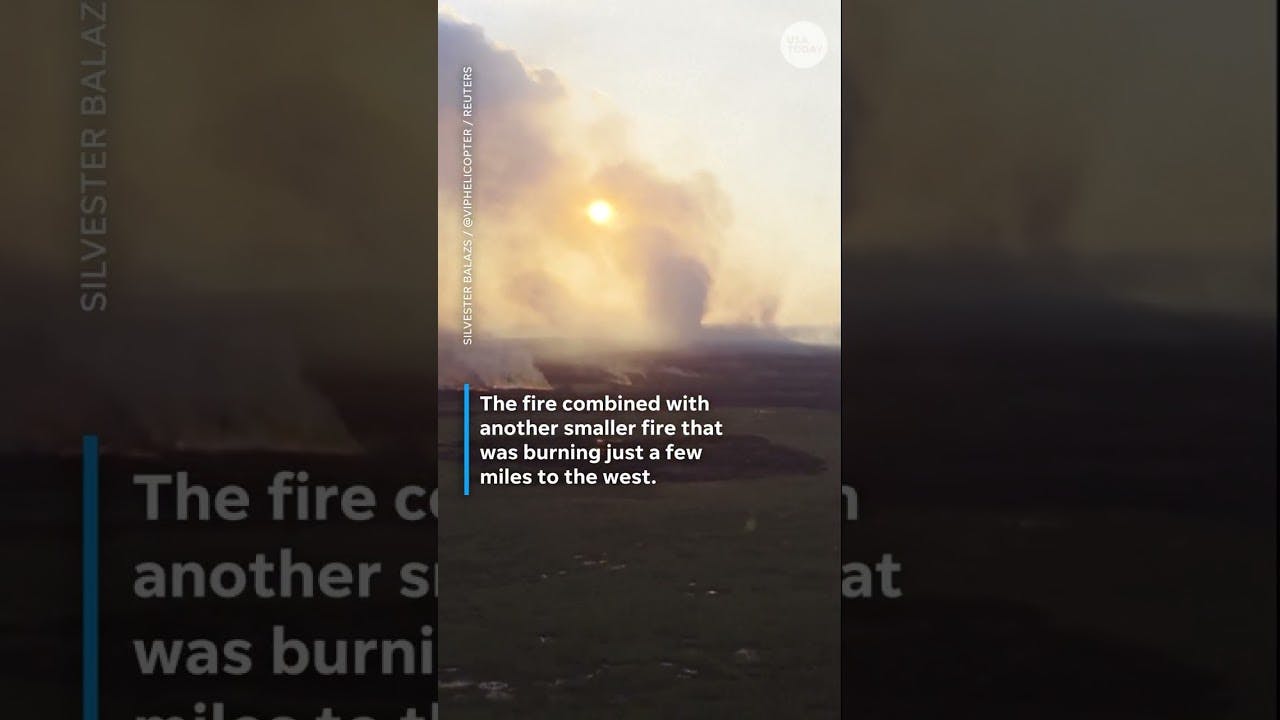 Florida Everglades wildfire explodes in size near Miami #Shorts | Firehouse