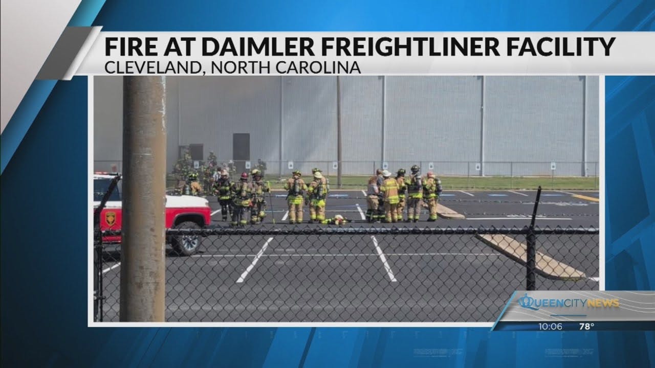 Mayday Called During 3-Alarm Fire at Cleveland, NC, Freightliner Plant ...