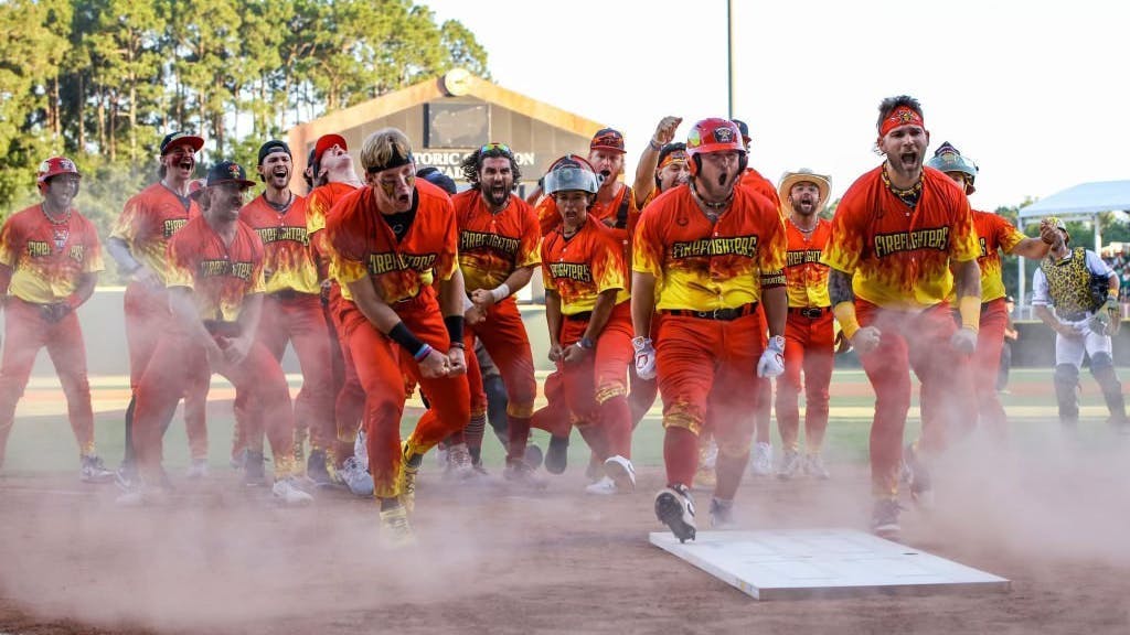 The Firefighters Banana Ball League Baseball Team Firehouse